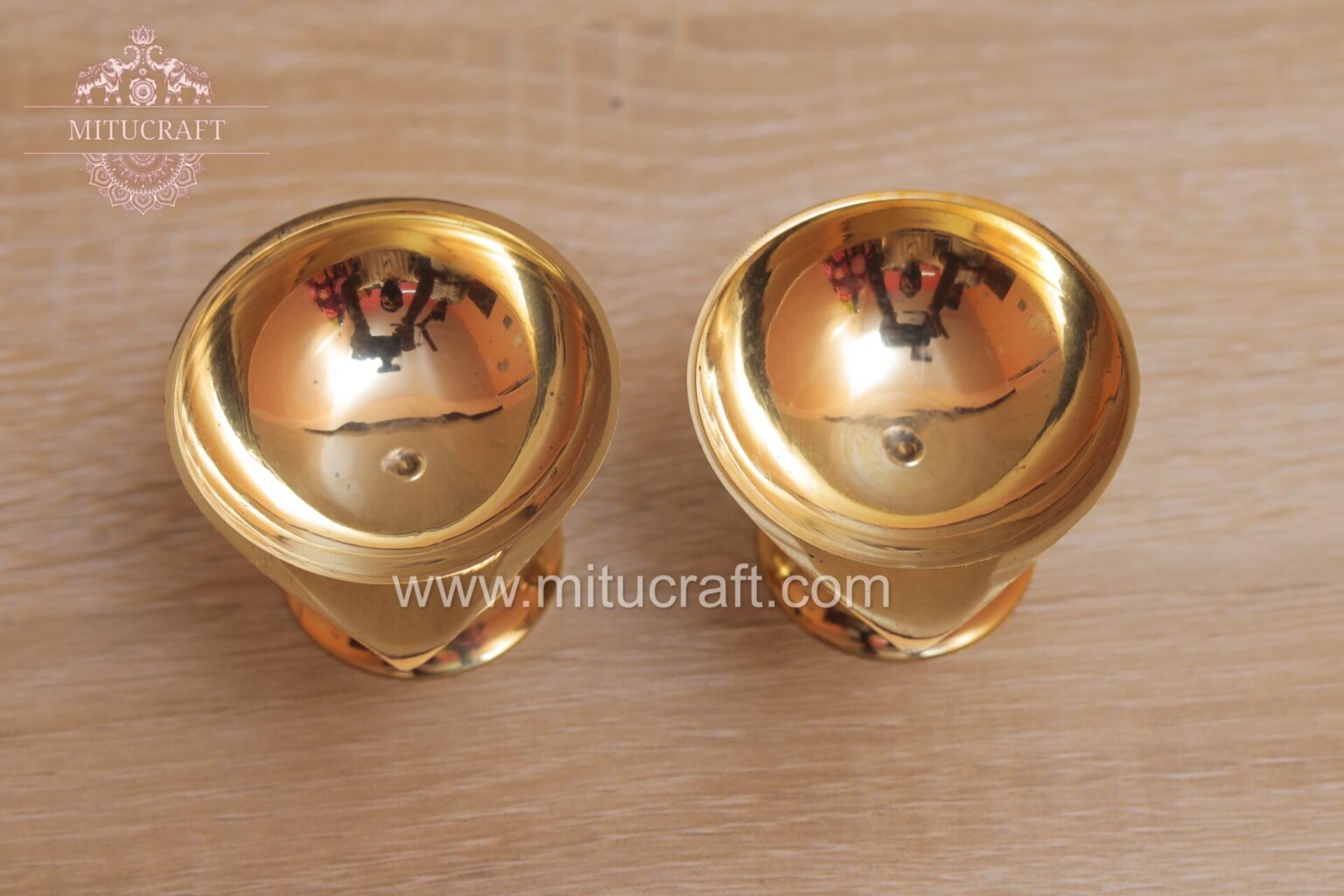 Brass Single Face Deepam - Mitucraft.com
