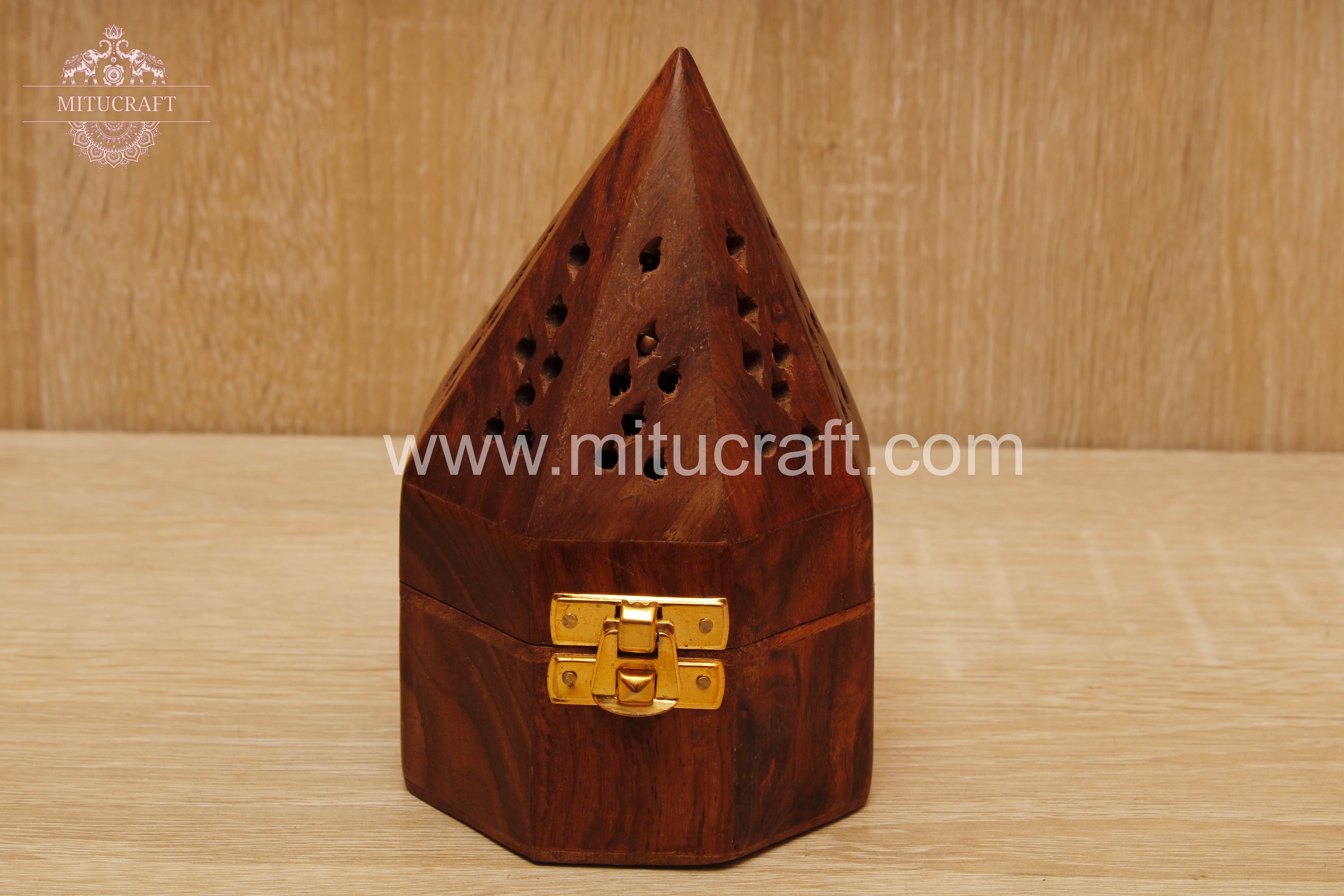 Wood Dhoop Stand - Mitucraft.com