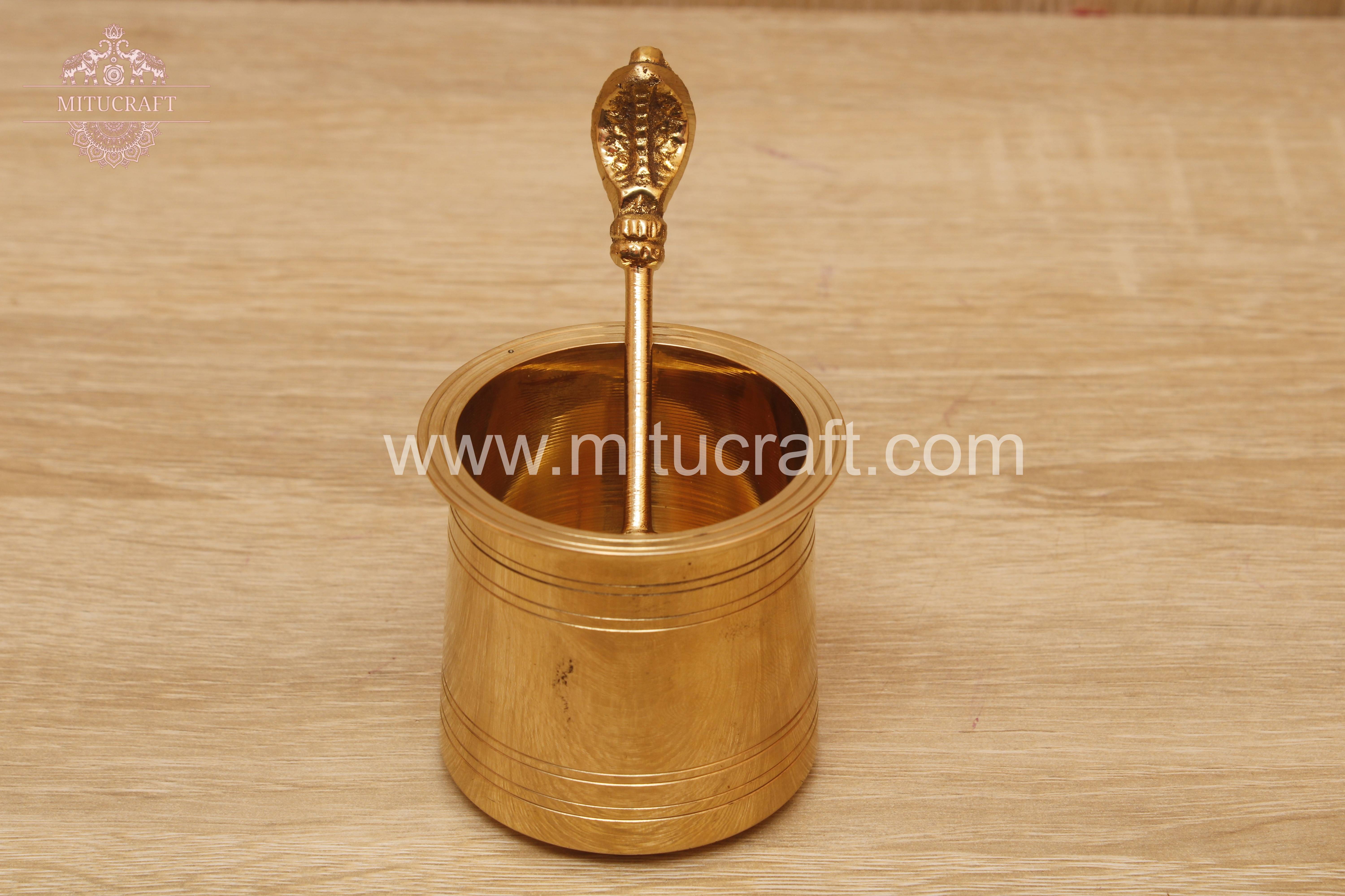 Brass Panchapatra Utharini - Mitucraft.com