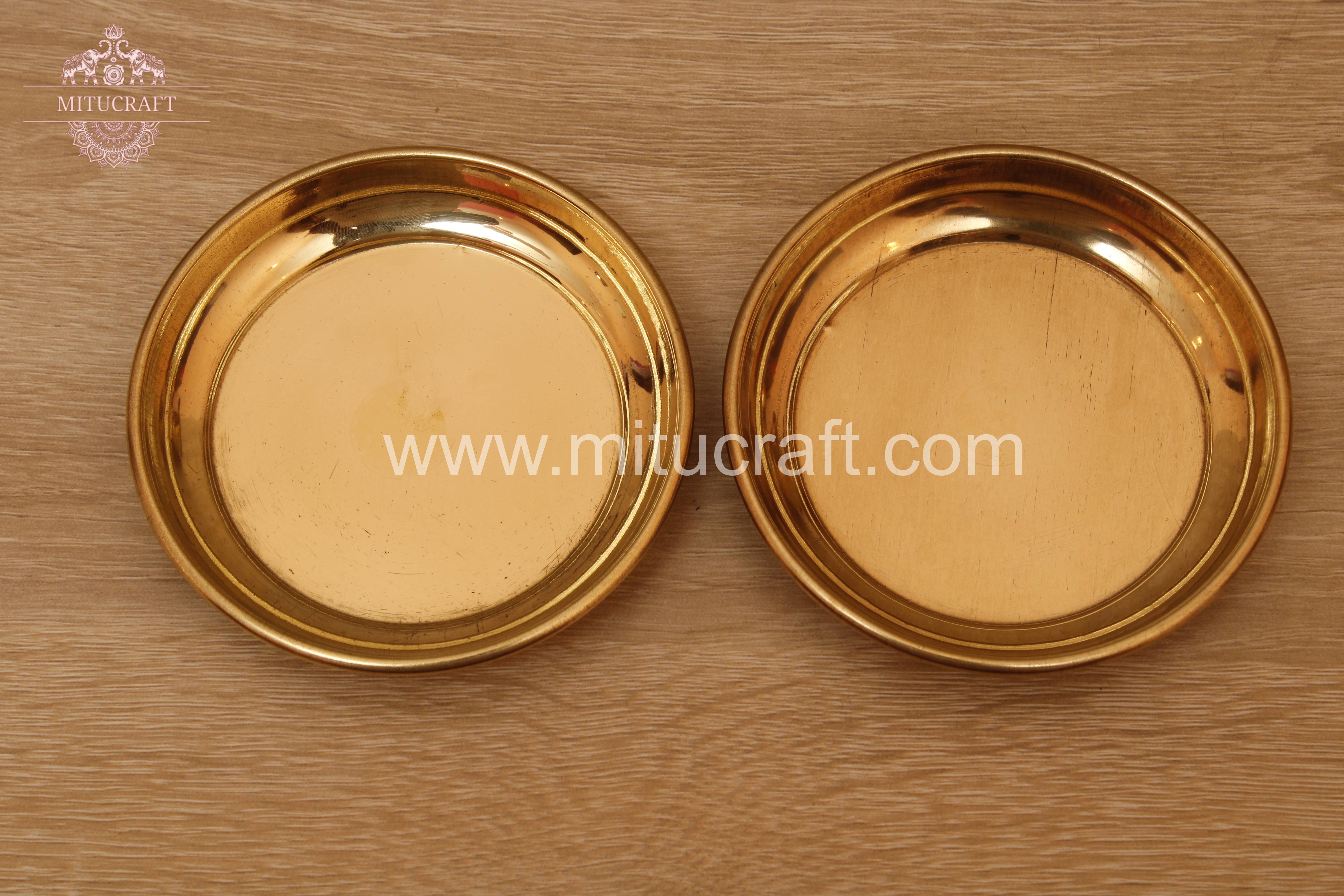 Brass Plain Plate(Pair) - Mitucraft.com