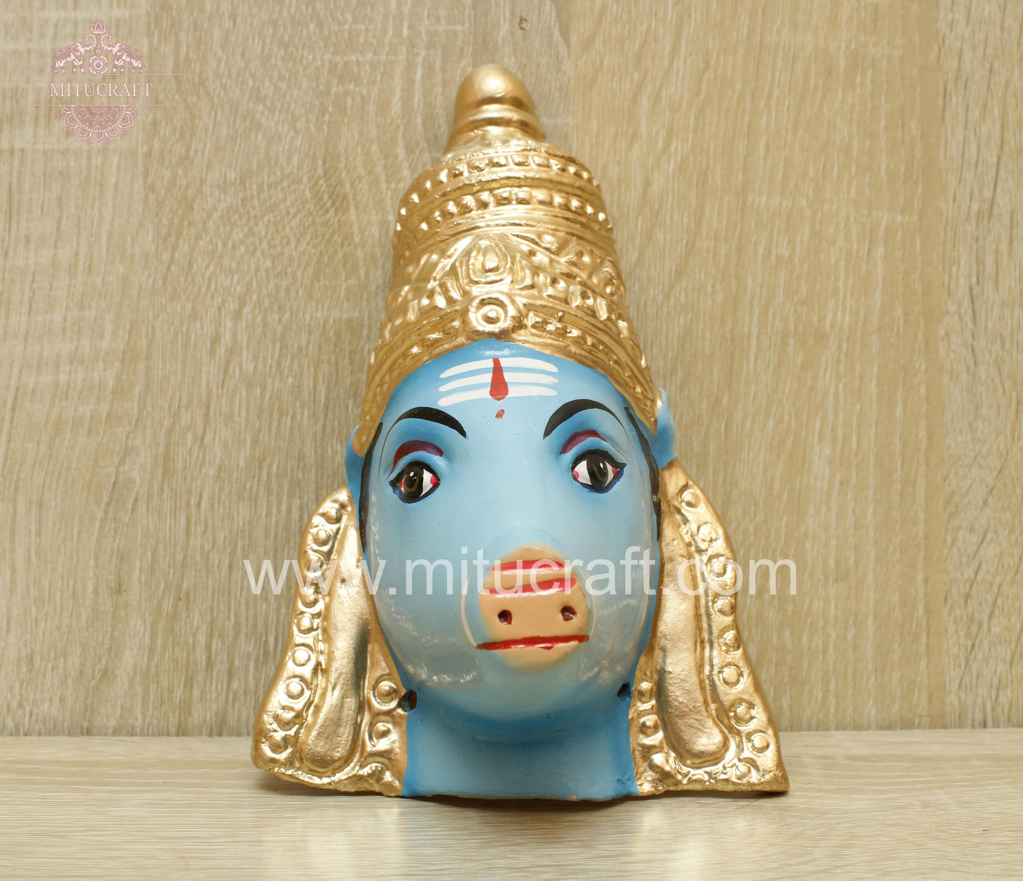 Varahi Amman Face (Paper Mesh) - Mitucraft.com