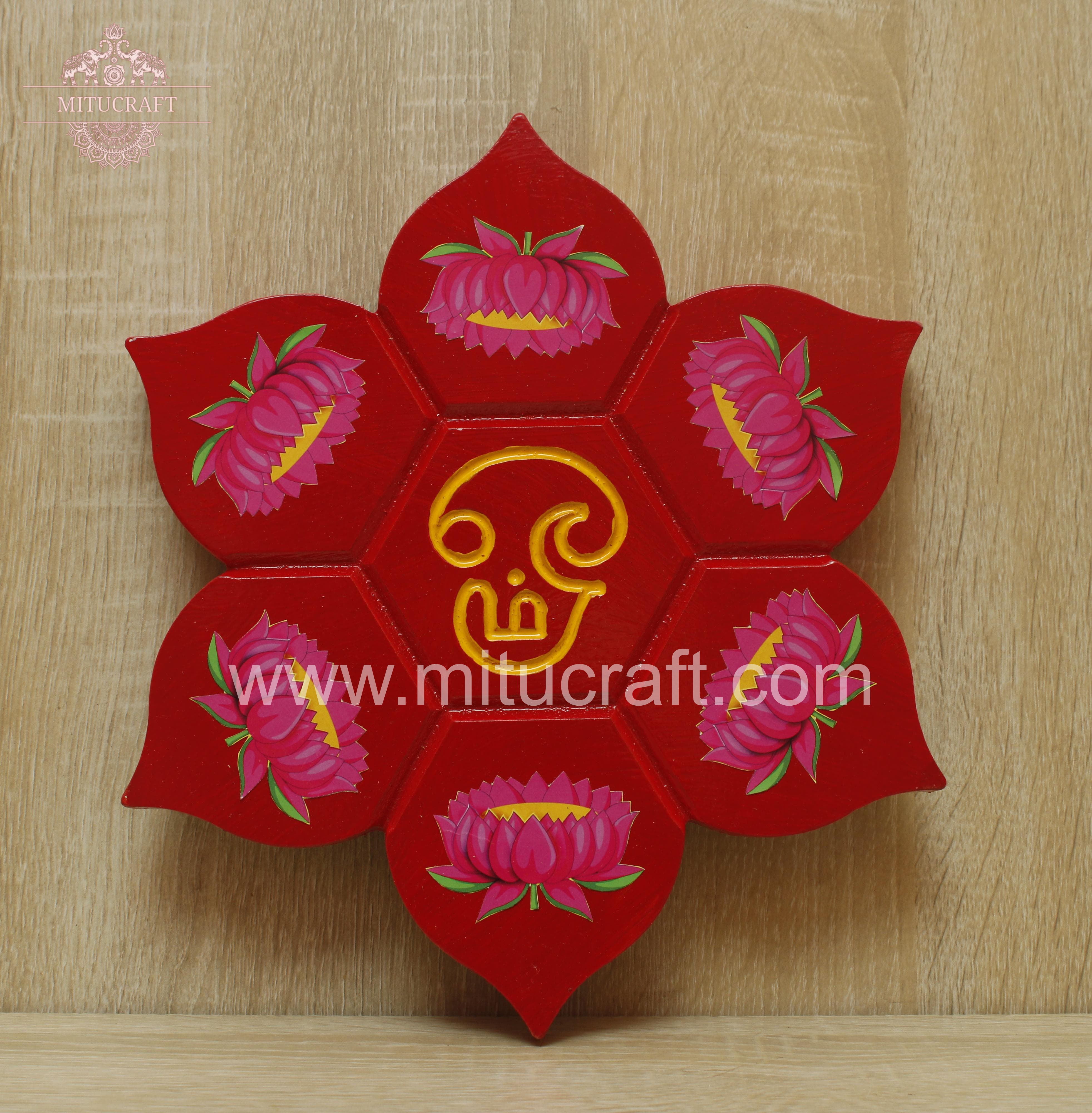 Wood OM With Lotus Stand - Mitucraft.com